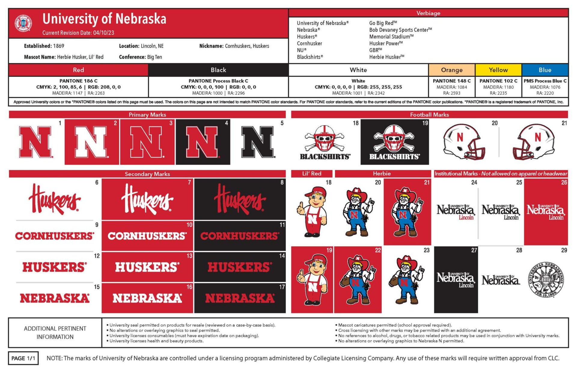 UNL Branding | Licensing | Nebraska